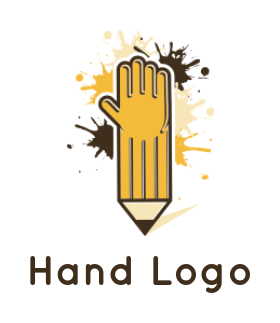 Elegant Hand Logos | Hand Logo Design Templates | LogoDesign.net