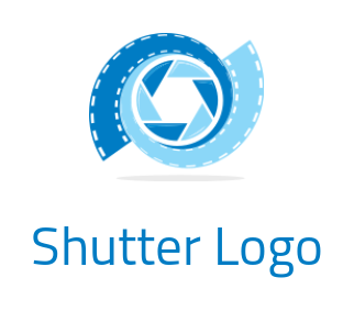 Camera Shutter Logo Psd