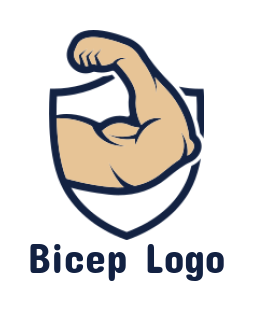 Create Your Own Free Logo of Biceps | Muscle Logos | LogoDesign.net
