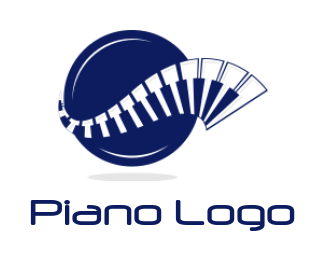 Striking Piano Logos | Piano Keys Logo Maker | LogoDesign.net