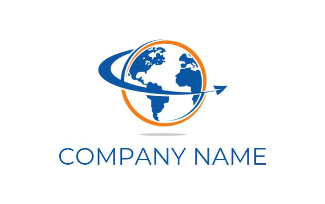 Travel logo plane with swoosh around globe | Logo Template by ... Travel logo plane with swoosh around globe | Logo Template by ...