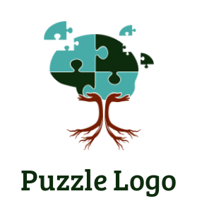 Colorful Puzzle Logos | DIY Puzzle Logo Design Maker | LogoDesign.net