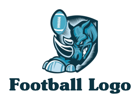 Rhino Football Logo