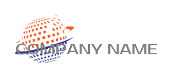 digital advertising with globe and swoosh around | Logo Template by ...